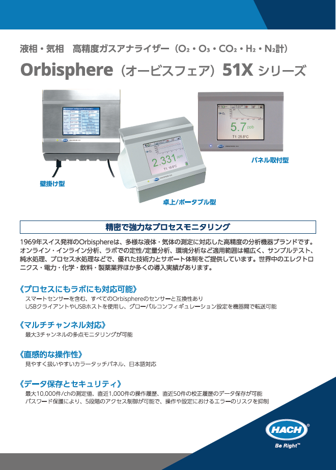 Orbisphere（オービスフェア）51Xシリーズ コントローラー | ハックジャパン株式会社